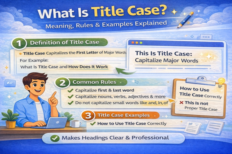 What Is Title Case? Meaning, Rules & Examples Explained